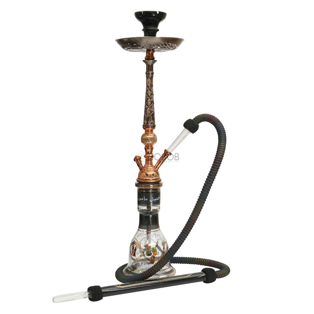 Narguile Khalil Maamoon Grande Prince Cobre com Oxide - tiobob